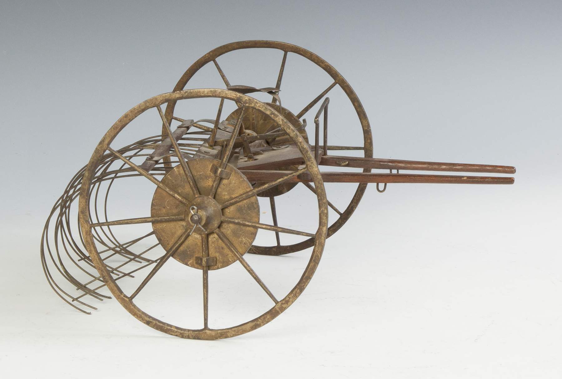 Metal & Wood Hay Rake Patent Model | Cottone Auctions