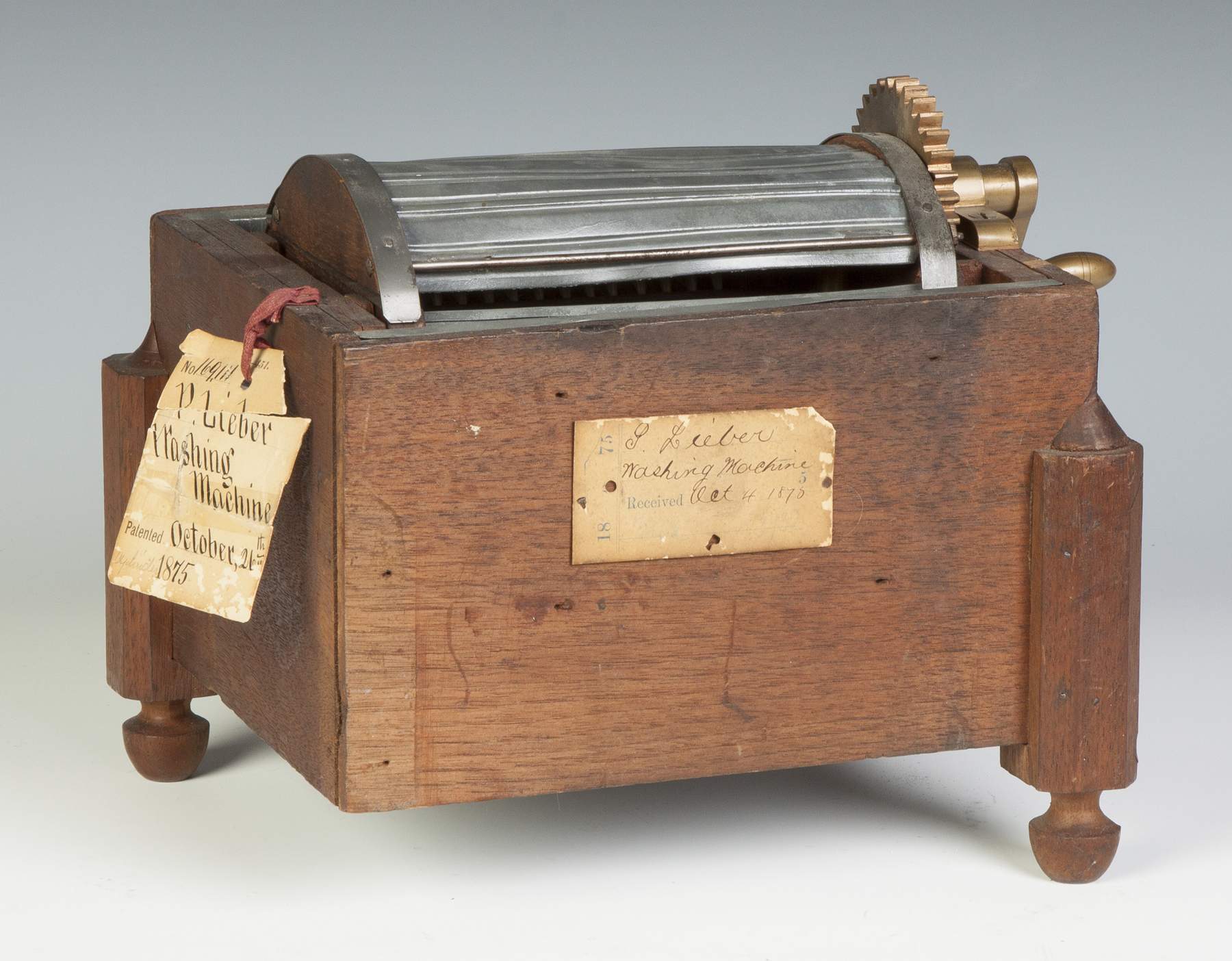 Peter Lieber Washing Machine Patent Model | Cottone Auctions