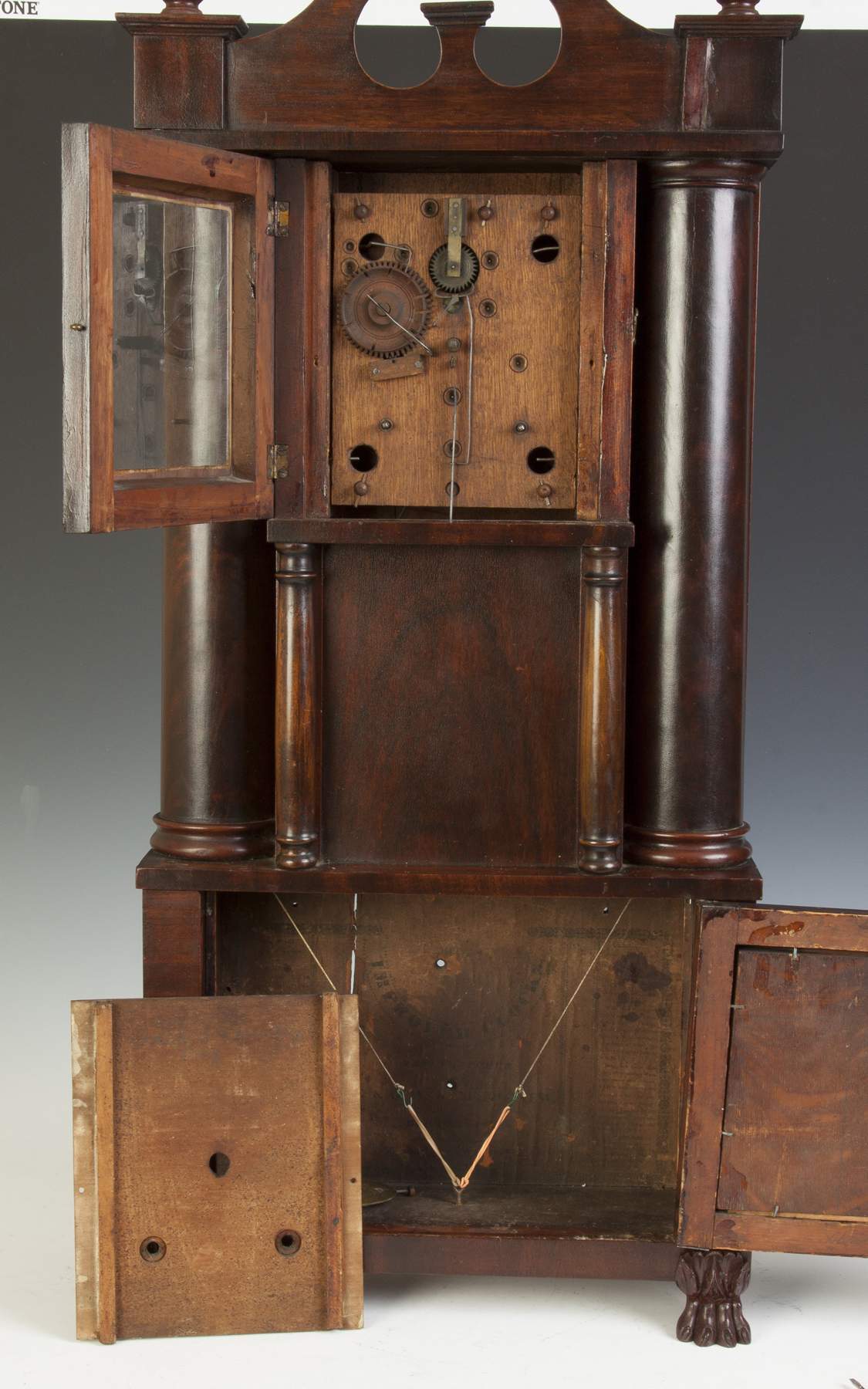 E. & G.W. Bartholomew Hollow Column Empire Shelf Clock | Cottone Auctions