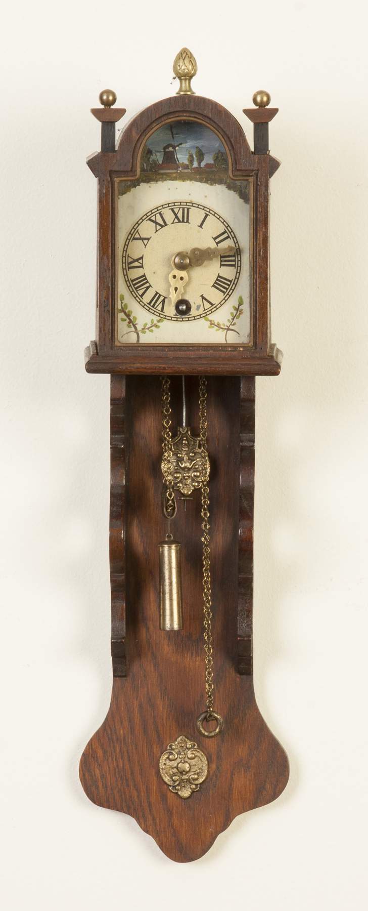 Miniature Dutch Hooded Clock | Cottone Auctions