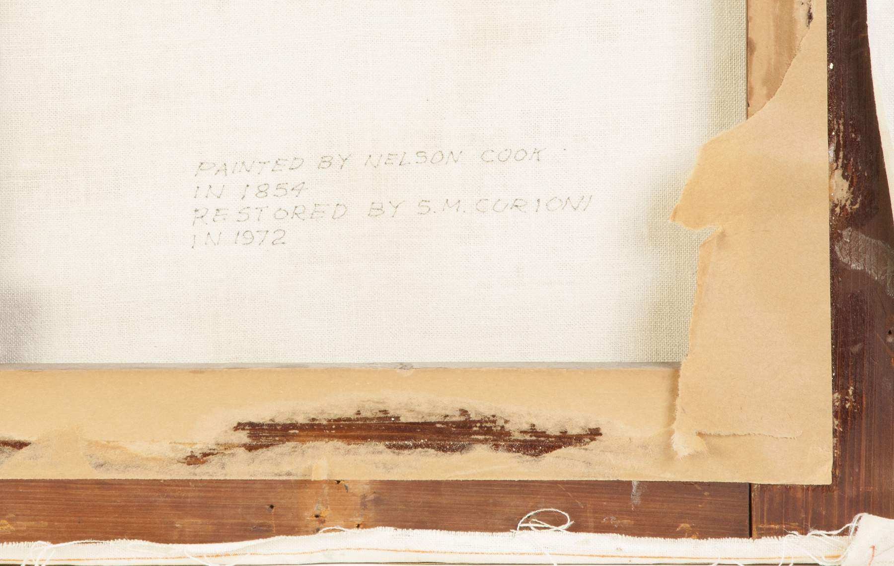 Nelson Cook, Portrait of a Young girl in blue dress | Cottone Auctions