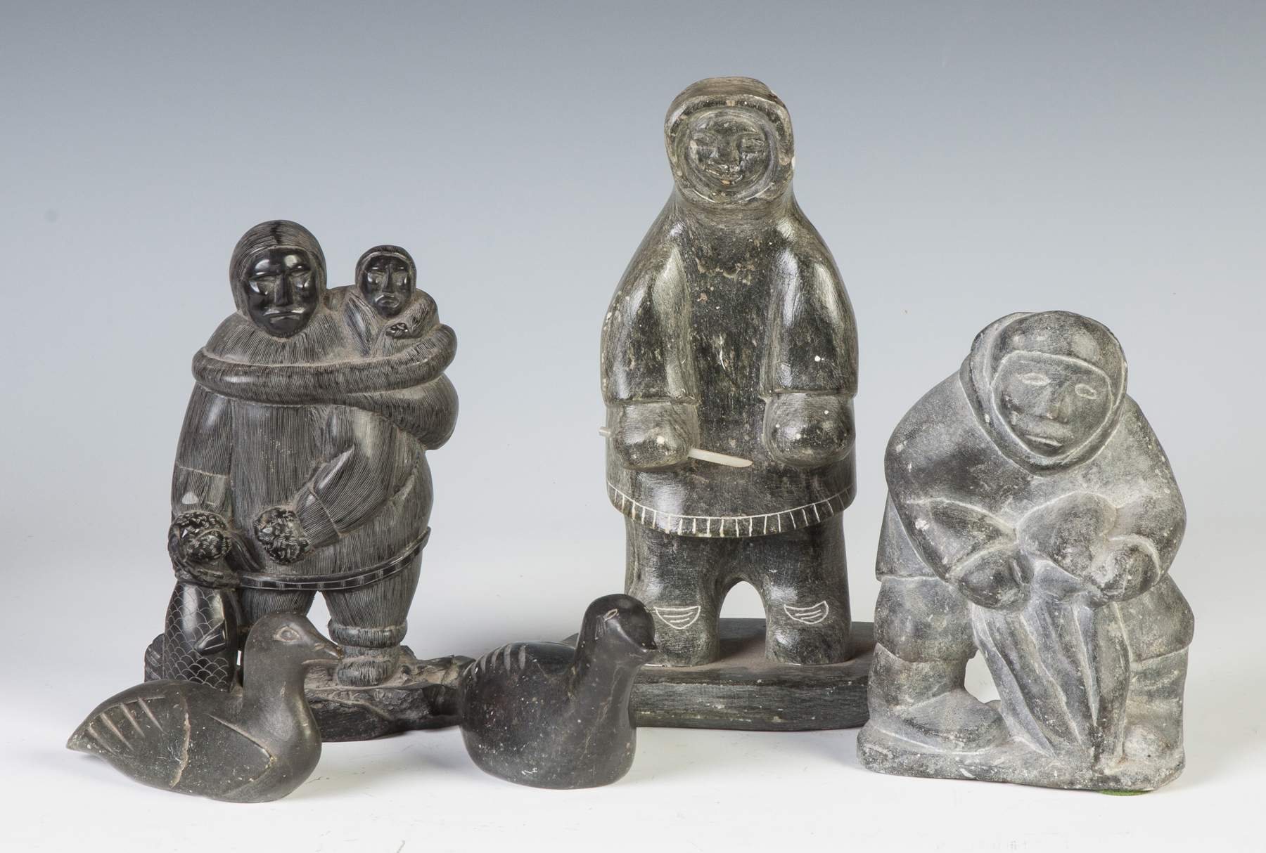Group of Five Inuit Carvings | Cottone Auctions