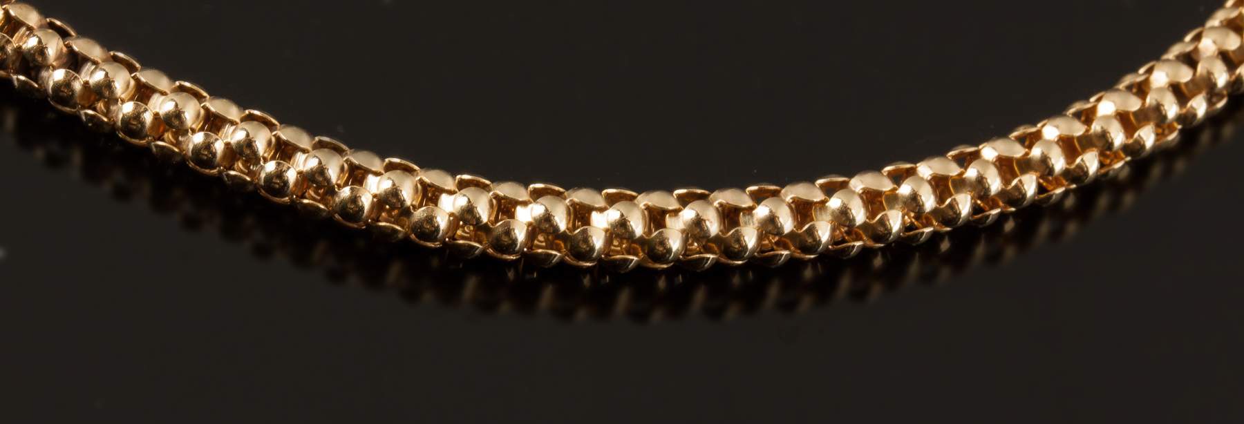 14k Gold Round Bird Cage Chain | Cottone Auctions