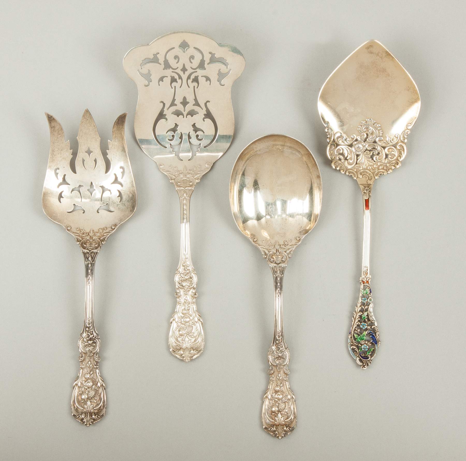 Four Sterling Silver Serving Pieces | Cottone Auctions